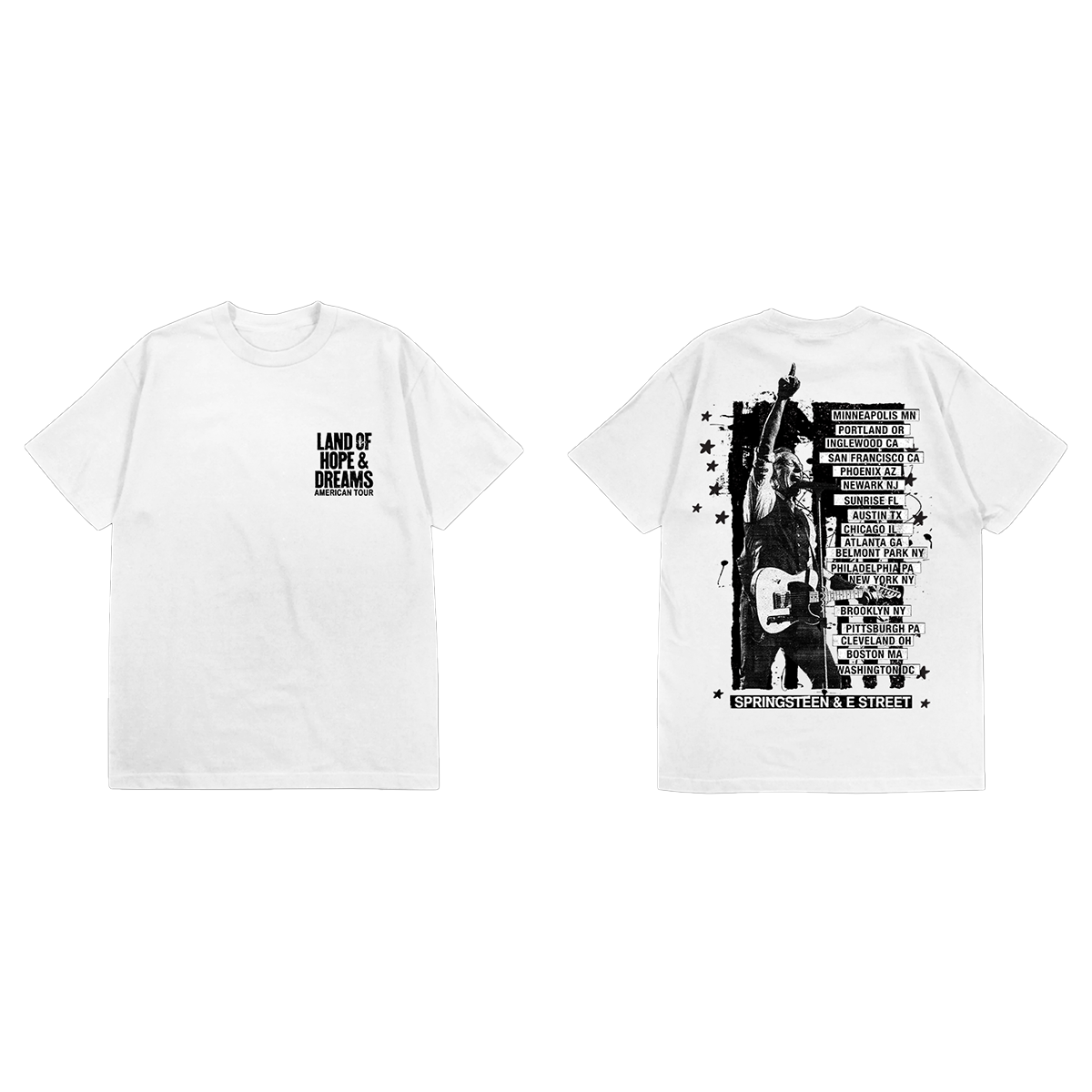 2026 Land Of Hope & Dreams American Tour Logo Tee – Bruce Springsteen